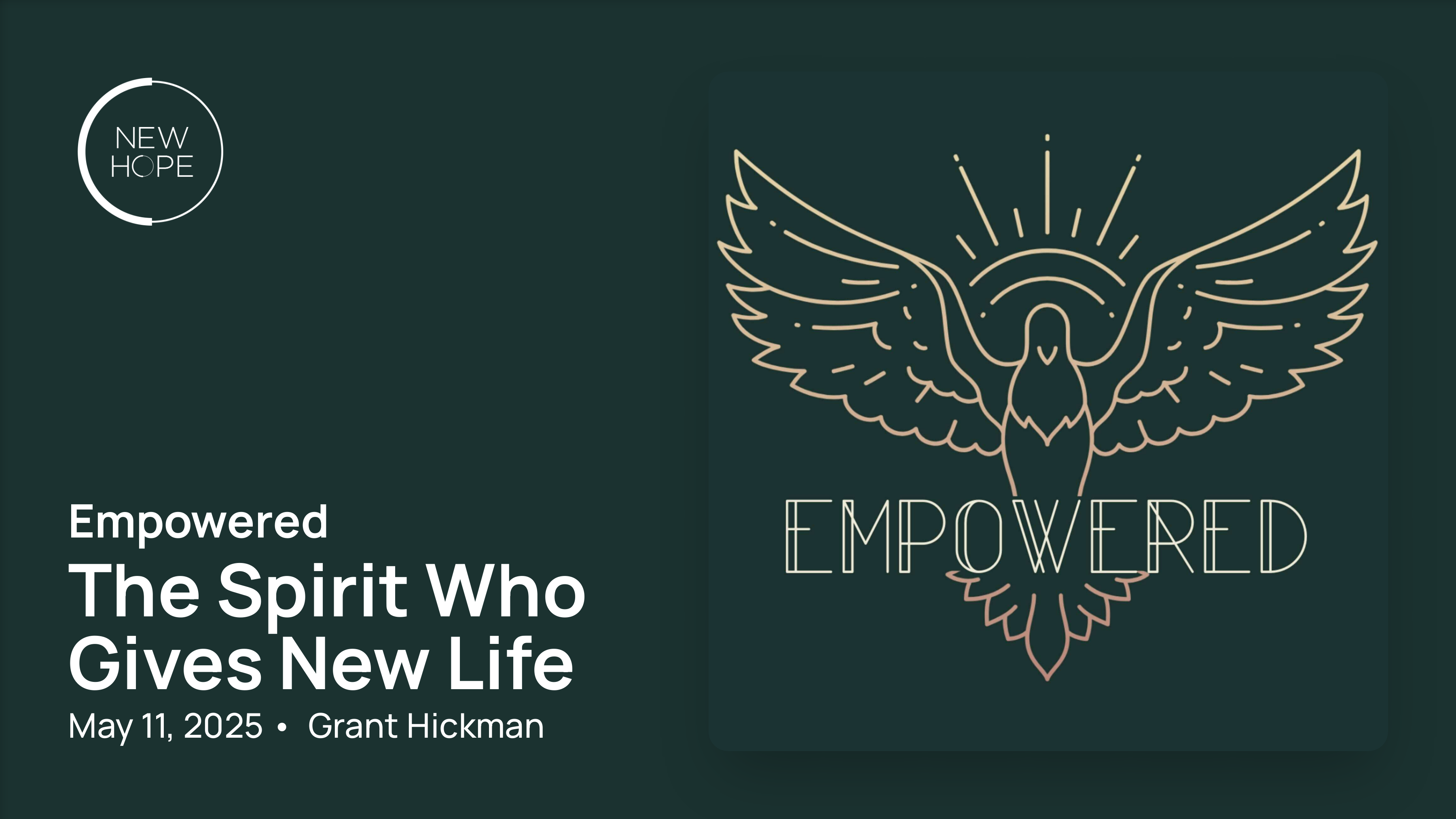 The Spirit Who Gives New Life | New Hope